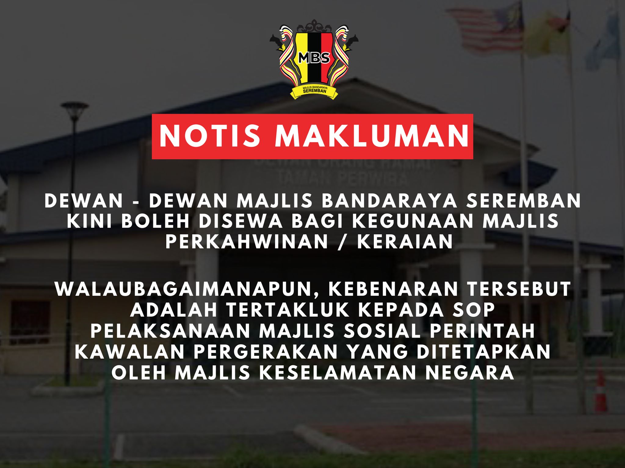 DEWAN-DEWAN MBS KINI BOLEH DISEWA | Portal Rasmi Majlis Bandaraya ...