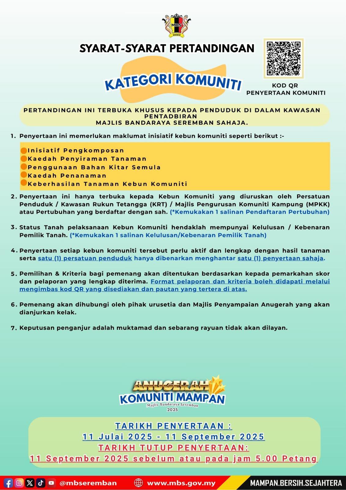 ANUGERAH KOMUNITI MAMPAN MBS 2025 | Portal Rasmi Majlis Bandaraya ...